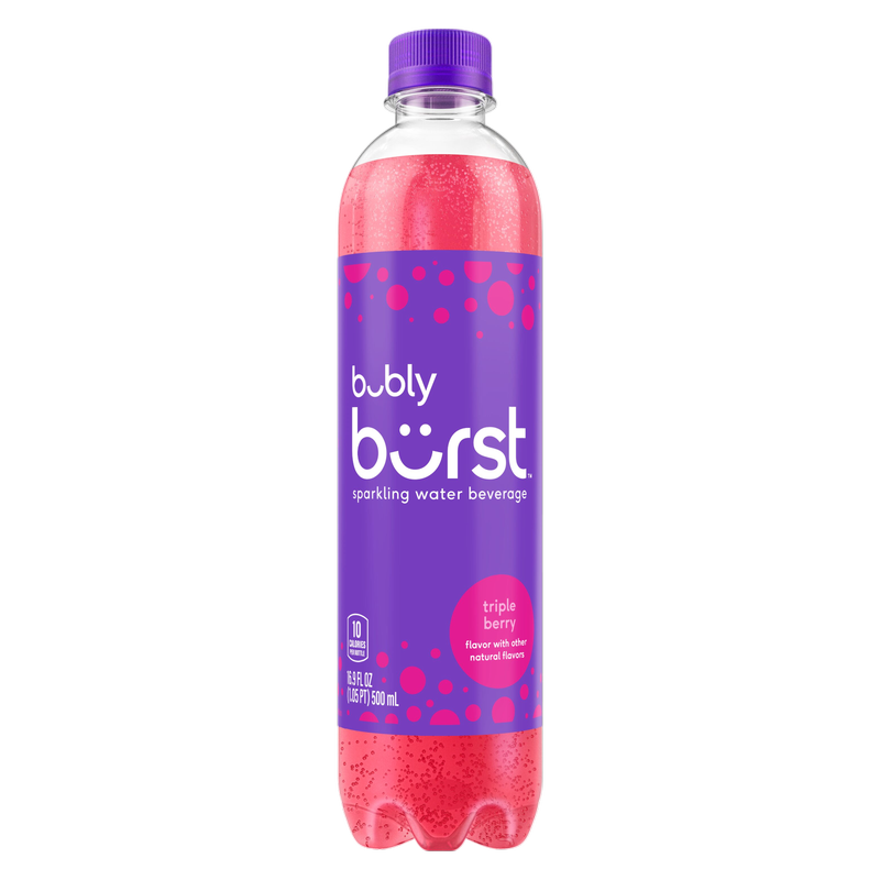 Bubly Burst Triple Berry 16.9oz Btl - bubly – BevMo!