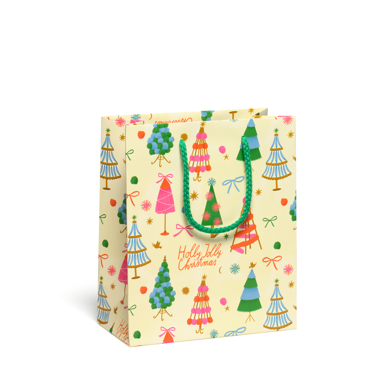 Holly Jolly Christmas Medium Bag, 1ct - Red Cap Cards – BevMo!
