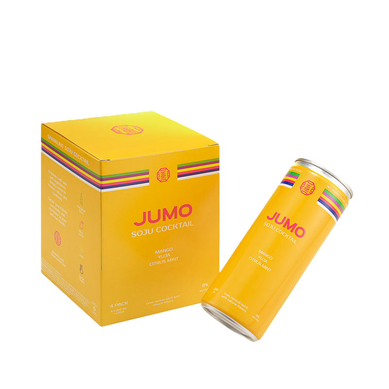 JUMO Soju Cocktail Mango Yuja Citrus Mint 4pk - JUMO – BevMo!