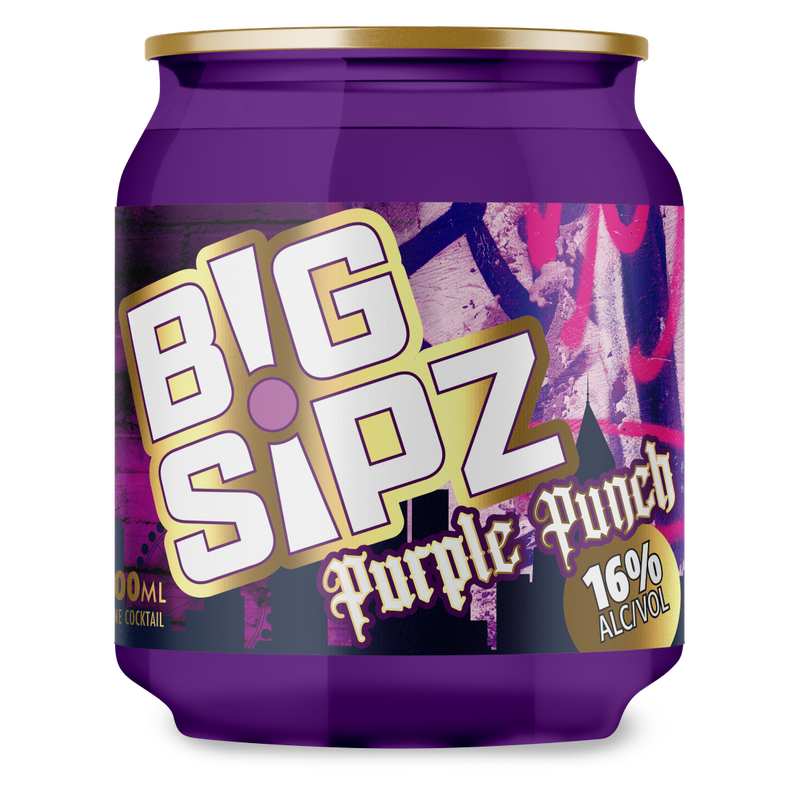 Big Sipz Purple Punch 200ml 16% ABV - Big Sipz – BevMo!