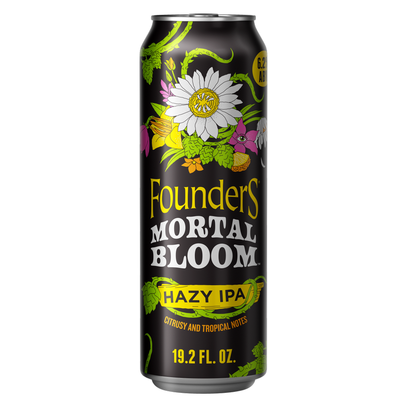 Founders Mortal Bloom Hazy IPA 19.2oz Can - Founders – BevMo!