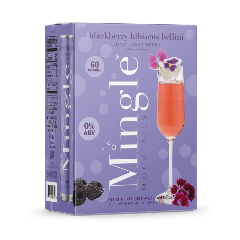 Mingle Mocktail Blackberry 4pk 12oz Can - Mingle Mocktails – BevMo!