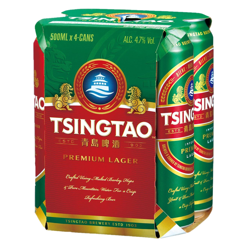 Tsingtao Beer 4pk 16.9oz - Tsingtao – BevMo!
