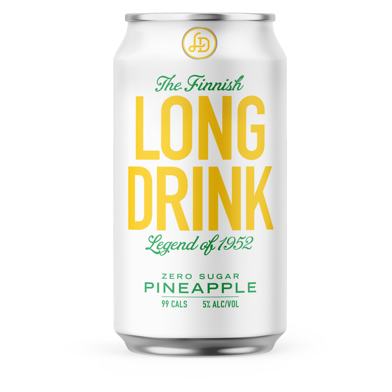 Long Drink Zero Sugar Pineapple 12oz Can 5% ABV - Long Drink – BevMo!