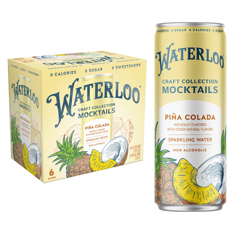 Waterloo Pina Colada Sparkling Water 6pk 12oz Can - Waterloo – BevMo!