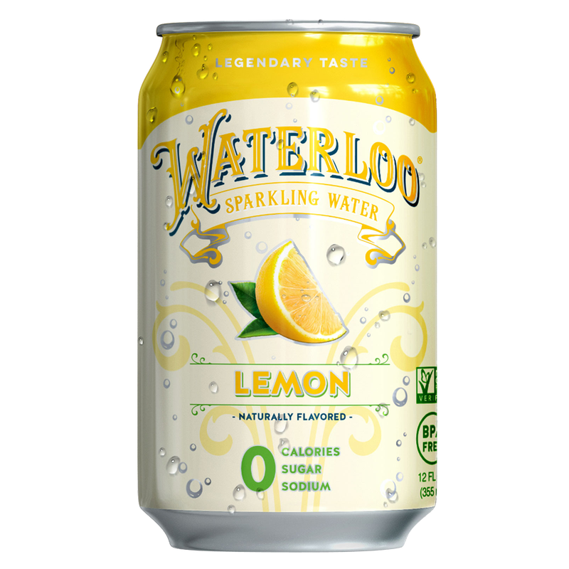 Waterloo Lemon Sparkling Water 12oz Can - Waterloo – BevMo!