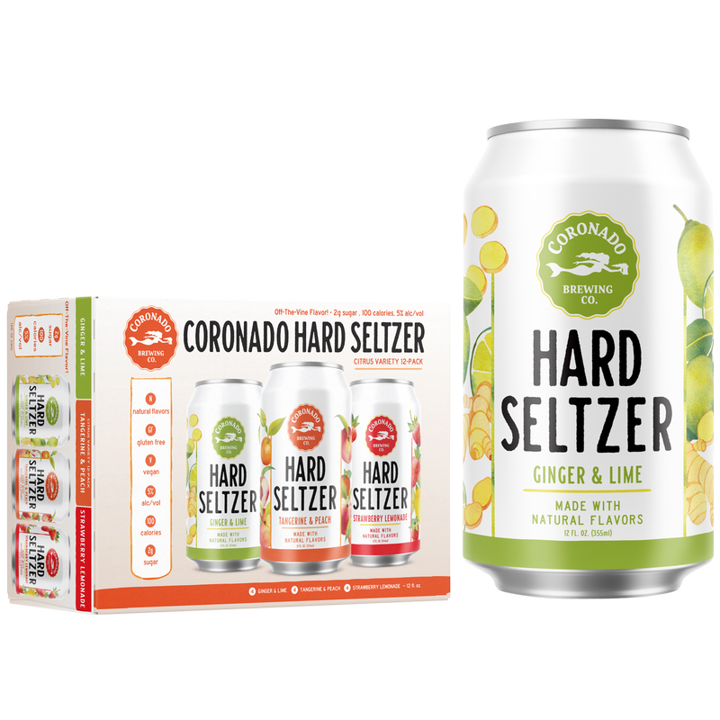Coronado Brewing Hard Seltzer Citrus Variety Pack 12pk 12oz Can ...