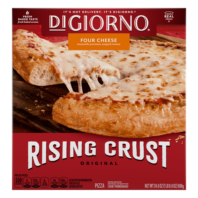 DiGiorno Rising Crust 4 Cheese Pizza, 24.6oz. - DiGiorno – BevMo!