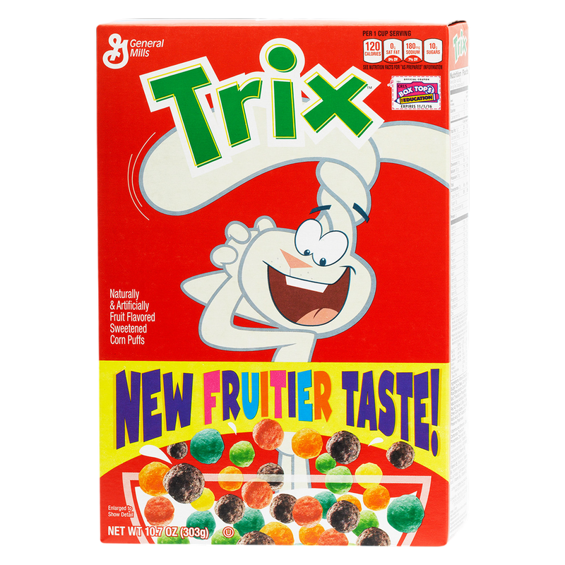 General Mills Trix Fruit Flavored Corn Puffs Cereal 10.7oz - BevMo ...