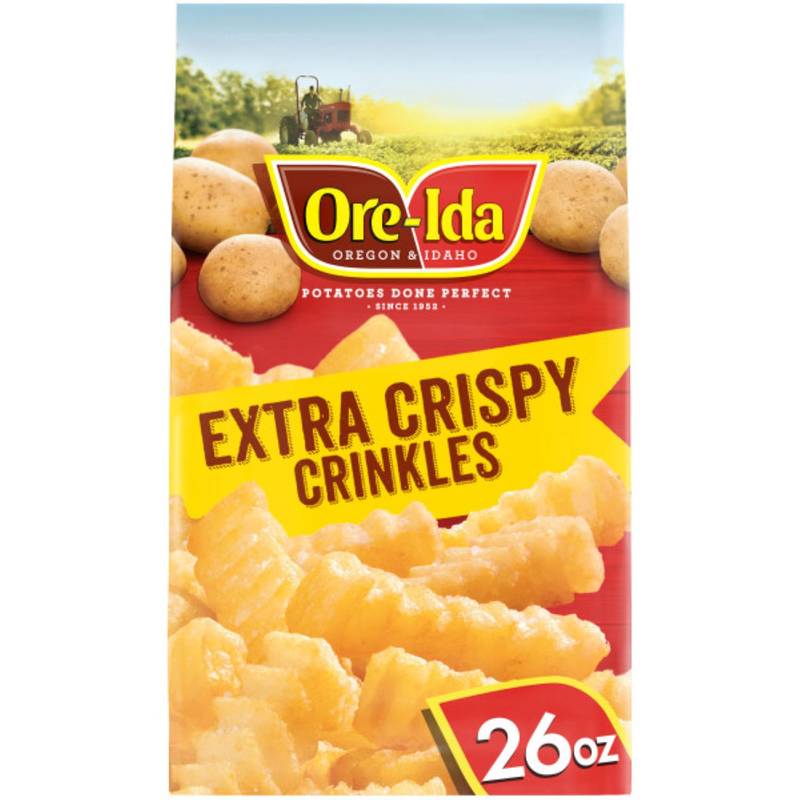 Ore Ida Frozen Extra Crispy Crinkle Fries 26oz - Ore-Ida – BevMo!