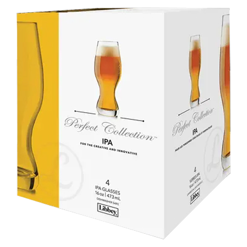 Libbey IPA Beer Glass Set 4pk - Libbey – BevMo!