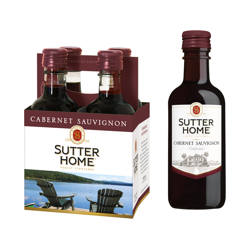 Sutter Home Cabernet Sauvignon 4pk 187ml - Sutter Home – BevMo!
