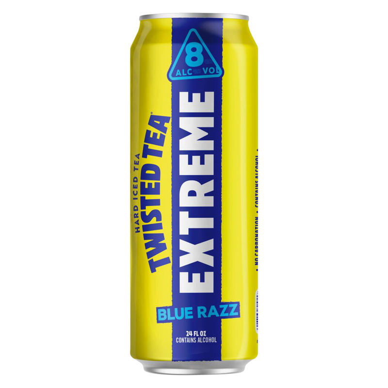 Twisted Tea Extreme Blue Razz Single 24oz Can 8% ABV - Twisted Tea – BevMo!