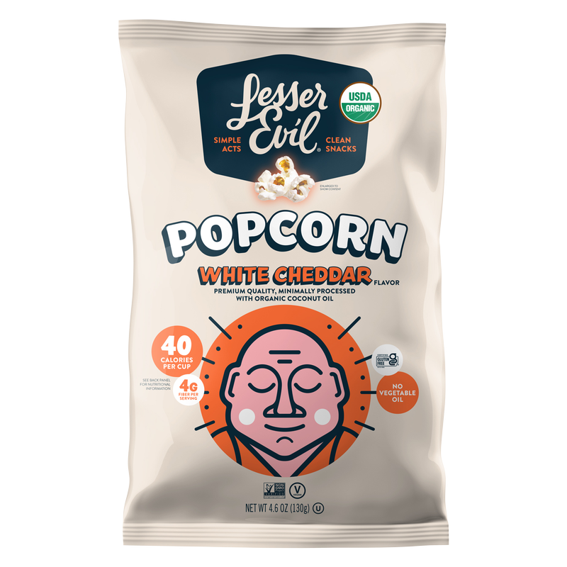 LesserEvil No Cheese Cheesiness Organic Popcorn 5oz - Lesser Evil – BevMo!