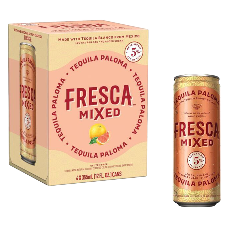 Fresca Mixed Tequila Paloma Canned Cocktail 4pk 12oz Can 5.0% ABV ...