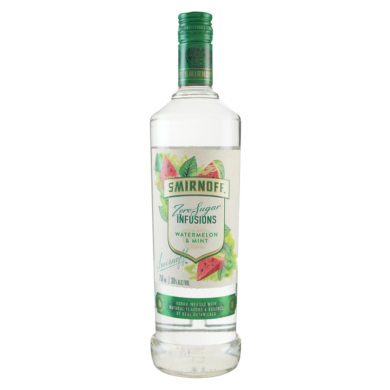 Smirnoff Zero Sugar Infusion Watermelon & Mint 750 Ml - Smirnoff – BevMo!