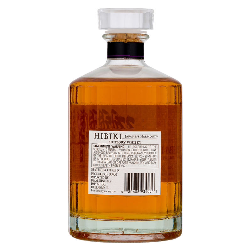 Suntory Hibiki Whisky Japanese Harmony 750ml (86 Proof) - Hibiki – BevMo!