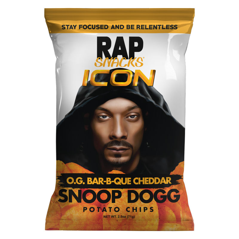 Rap Snacks OG BBQ Cheddar Chips (Snoop Dogg), 2.5oz - Rap Snacks – BevMo!