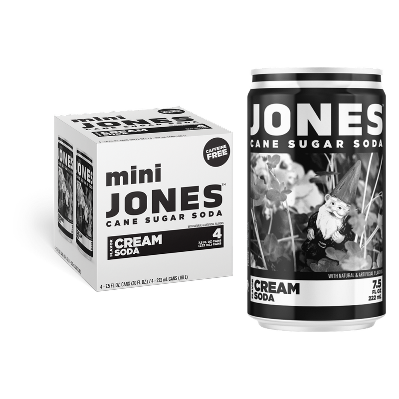 Jones Soda Cream 4pk 7.5oz Mini Can - Jones Soda – BevMo!