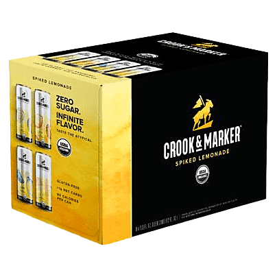 Crook & Marker Spiked Lemonade Variety Pack 8pk 11.5oz Can - BevMo ...