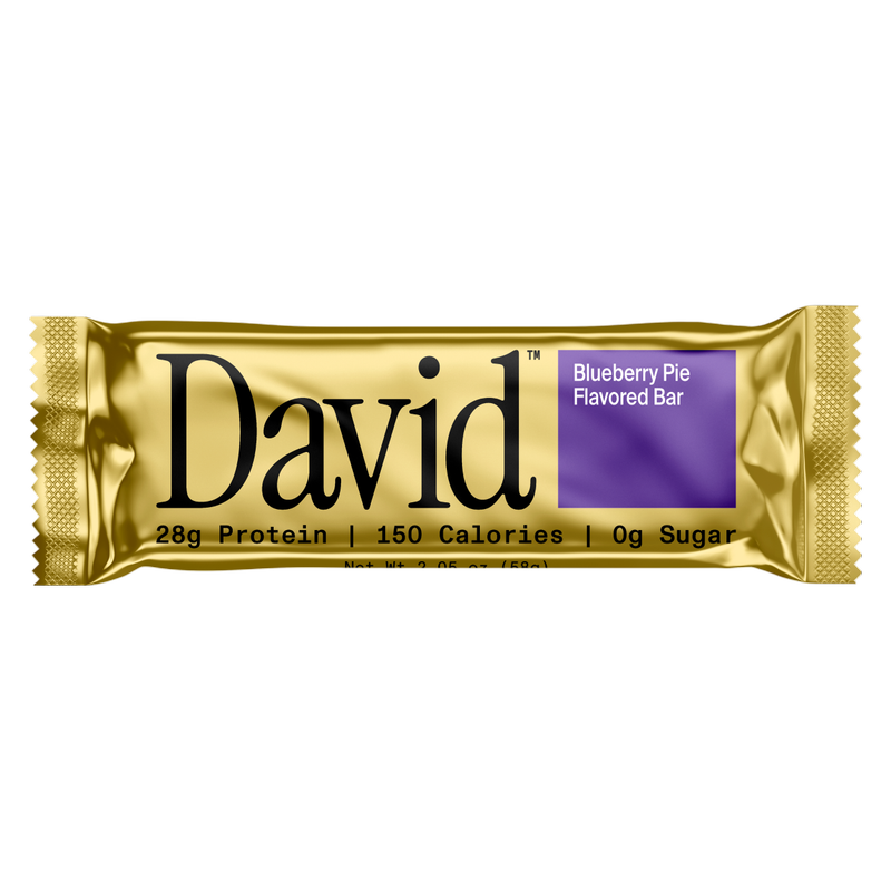 David Blueberry Pie Protein Bar, 2.05oz - David Protein – BevMo!