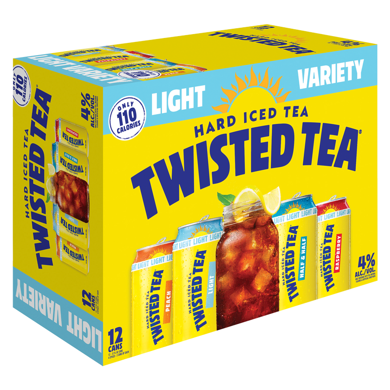 Twisted Tea Light Variety 12pk 12oz Can 4% ABV - Twisted Tea – BevMo!