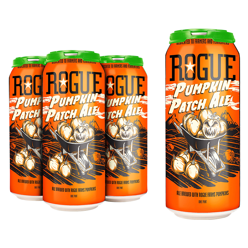 Rogue Pumpkin Patch Ale 4pk 16oz - Rogue – BevMo!