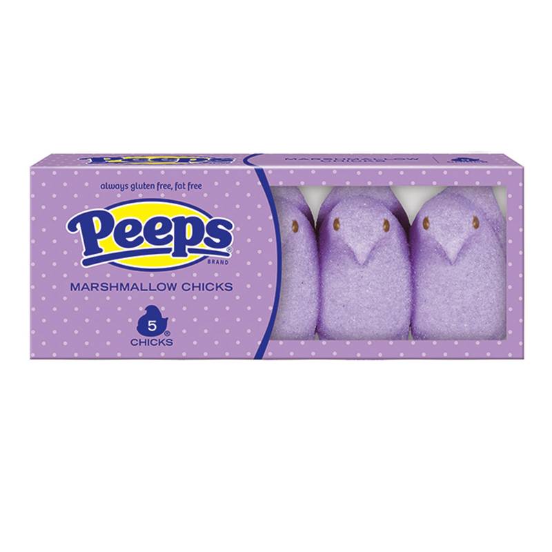 Peeps Purple Marshmallow Chicks, 5 Count - PEEPS – BevMo!