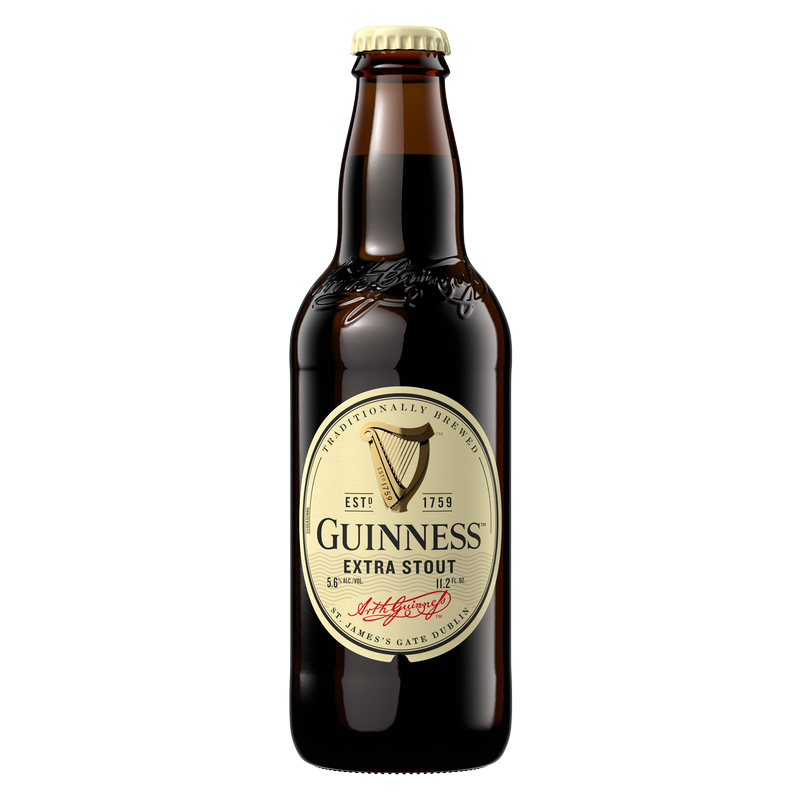 Guinness Extra Stout 12pk 11.2oz Btls 5.6% ABV - Guinness – BevMo!