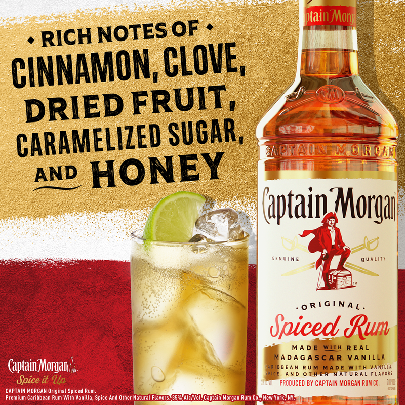 Captain Morgan Original Spiced Rum, 1.75 L (70 Proof) - Captain Morgan ...
