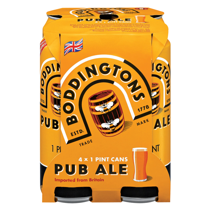 Boddington's Pub Ale Draught Can 4pk 16oz Can 4.7% ABV - Boddingtons ...