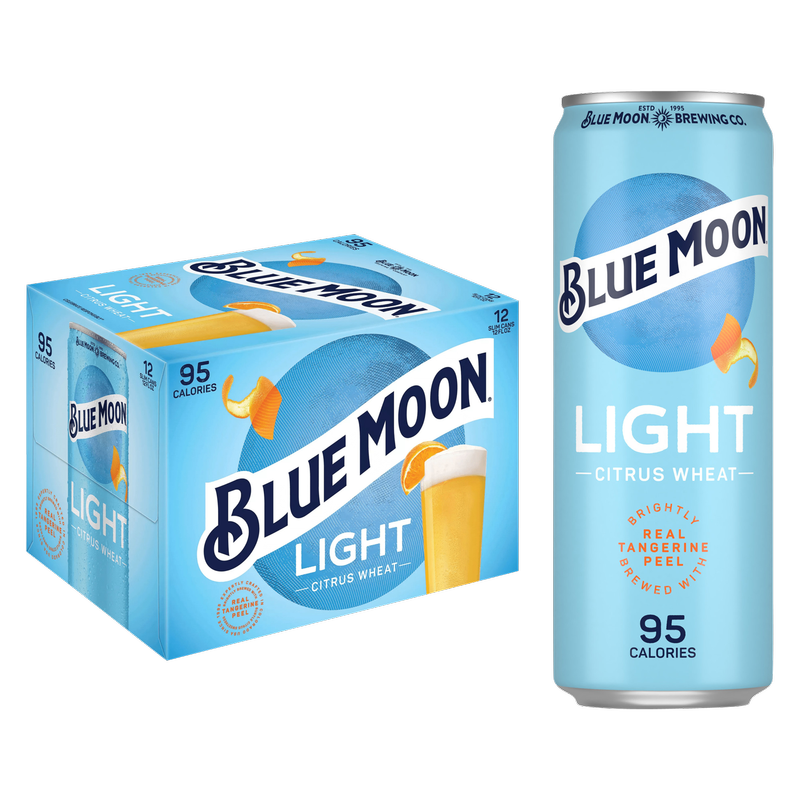 Blue Moon Light 12pk 12oz Can 4.0% ABV - Blue Moon – BevMo!