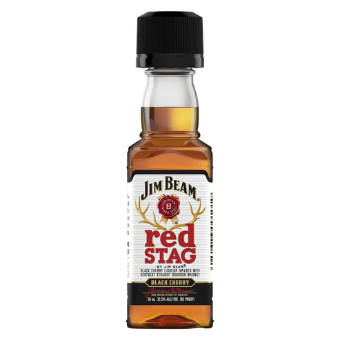 Jim Beam Red Stag Black Cherry Bourbon 50ml - Jim Beam – BevMo!