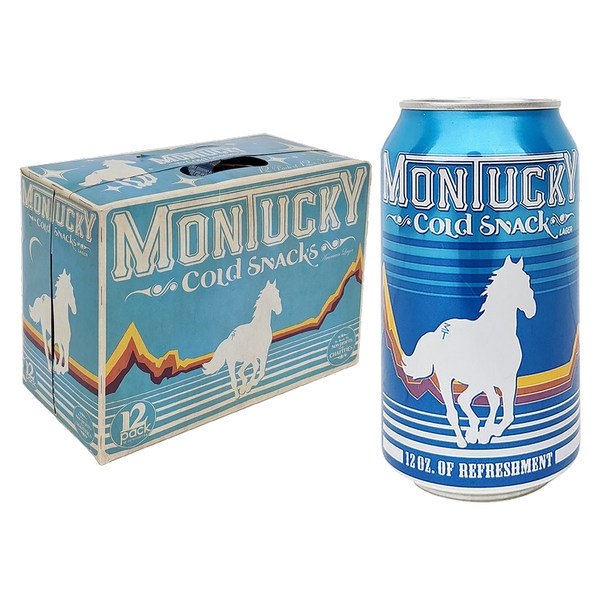 Montucky Cold Snacks Lager 12pk 12oz Can 4.1% ABV - Montucky – BevMo!
