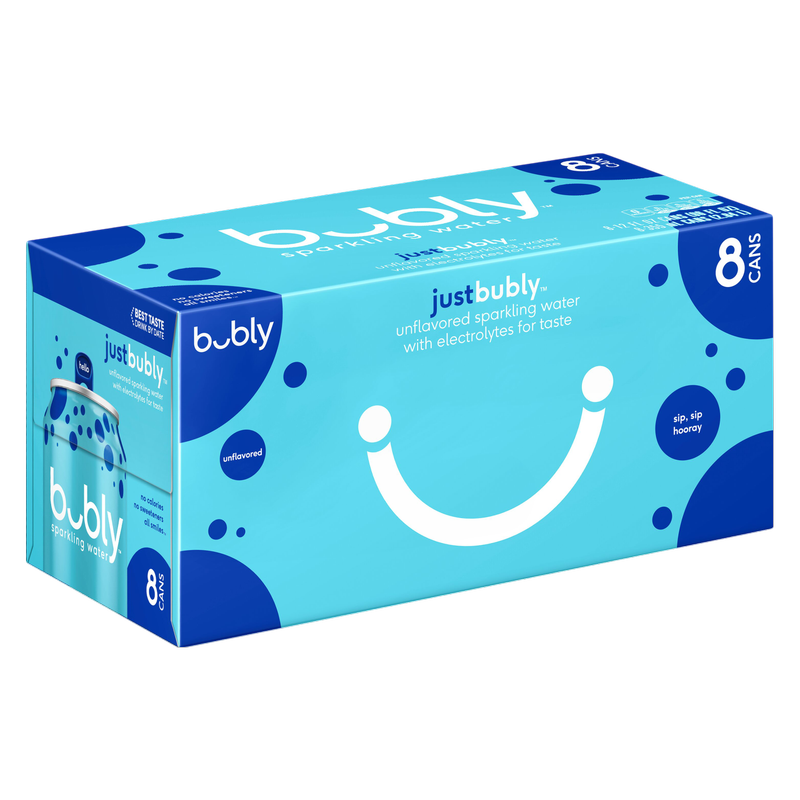 Bubly Unflavored 8pk 12oz Can - bubly – BevMo!