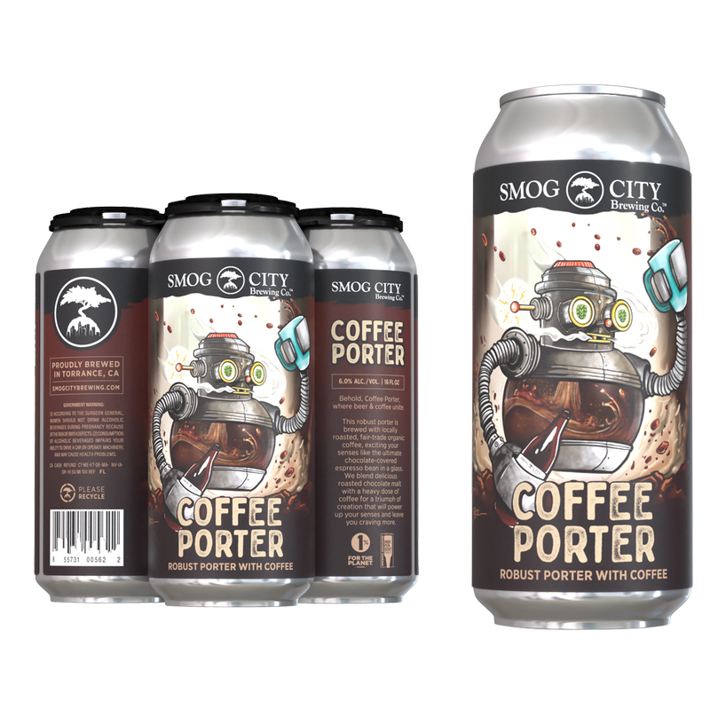 Smog City Coffee Porter 4pk 16oz Can - Smog City – BevMo!