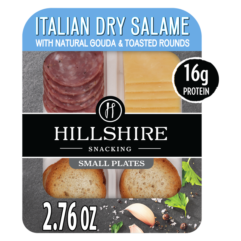 Hillshire Snacking Protein Small Plates Italian Dry Salame & Gouda Che ...