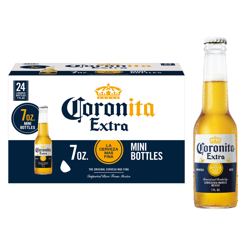 Coronita Extra 24pk 7oz Btl 4.6% ABV - Corona Extra – BevMo!