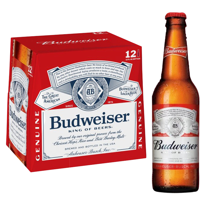 Budweiser 12pk 12oz Btl 5.0% ABV - Budweiser – BevMo!