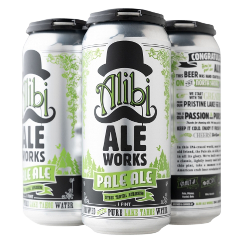 ALIBI AW PALE ALE 4PKC (4PKC 16 OZ) - Alibi – BevMo!