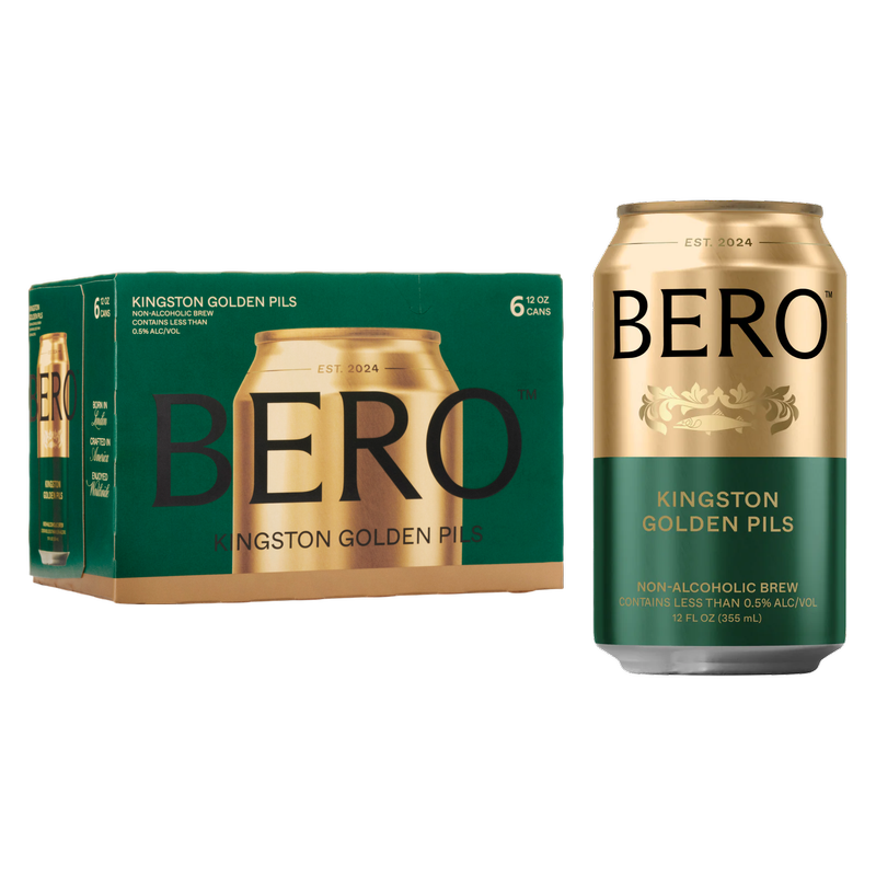 BERO Kingston Golden Pils Non-Alcoholic 6pk 12oz Can - BERO – BevMo!