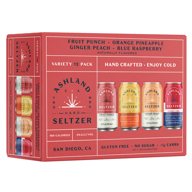 Ashland Hard Seltzer Specialty Variety Pack 12pk 12oz Cans - Ashland ...
