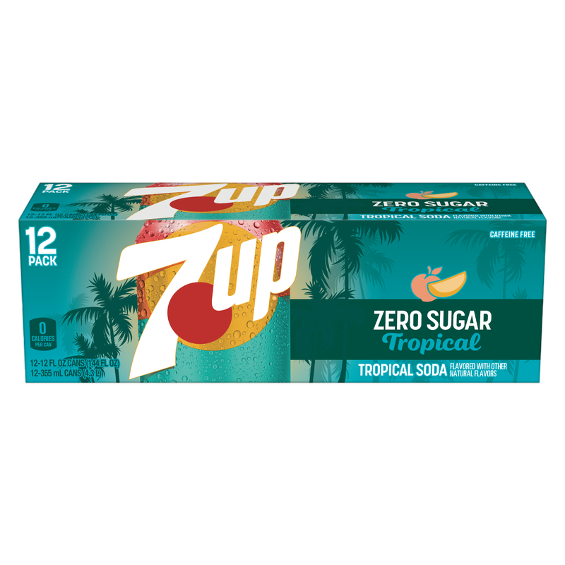 7UP Tropical Zero 12pk 12oz Can - 7UP – BevMo!