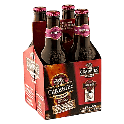 Crabbies Raspberry Ginger Beer 4pk 11.2oz Btl - Crabbies – BevMo!