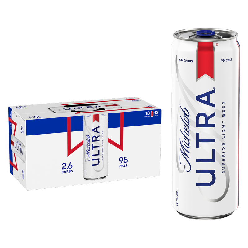 Michelob Ultra 18pk 12oz Can 4.2% ABV - Michelob ULTRA – BevMo!