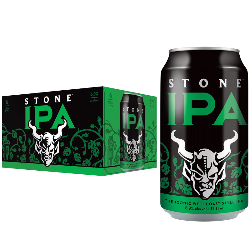 Stone IPA 6pk 12oz Can 6.9% ABV - Stone – BevMo!