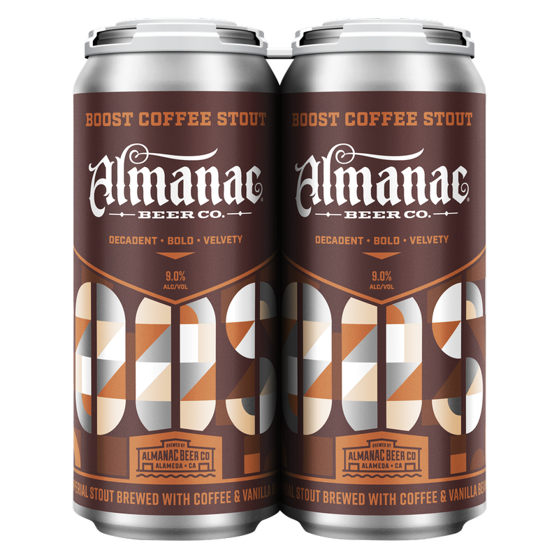 Almanac Boost Coffee Stout 4pk 16oz Can - Almanac – BevMo!
