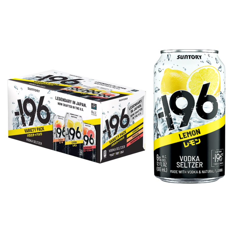 -196 Vodka Soda Variety 8 Pack 12oz Cans 6% ABV - Suntory – BevMo!