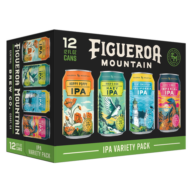 Figueroa Mountain IPA Variety Pack 12pk 12oz Cans - Figueroa Mountain ...