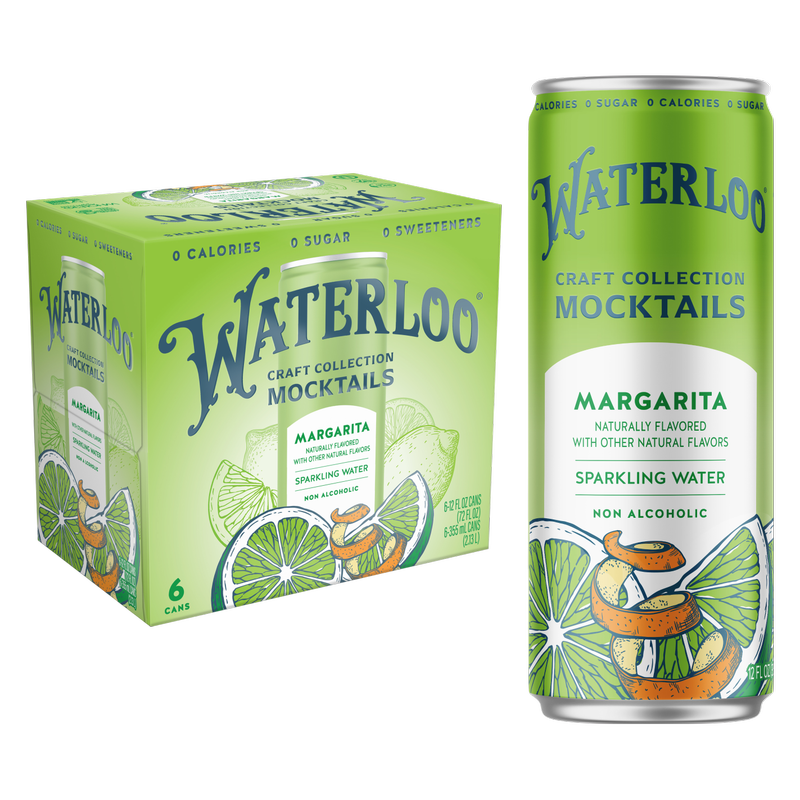 Waterloo Margarita Sparkling Water 6pk 12oz Can - Waterloo – BevMo!